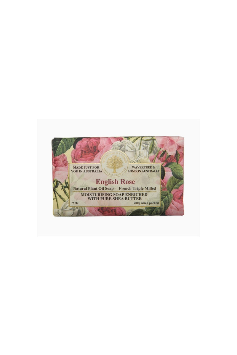 English Rose Luxury Soap Bar – soapandwaternewport