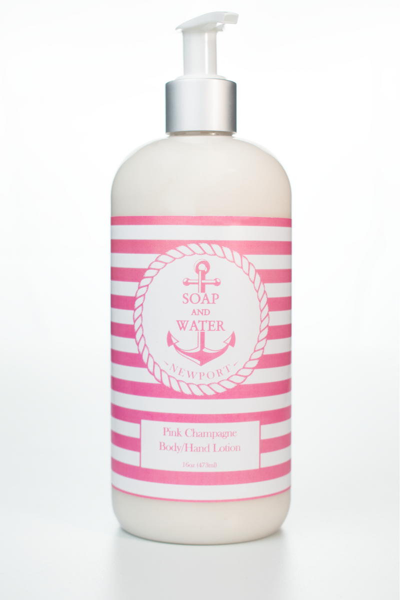 PINK CHAMPAGNE HAND/BODY LOTION – soapandwaternewport